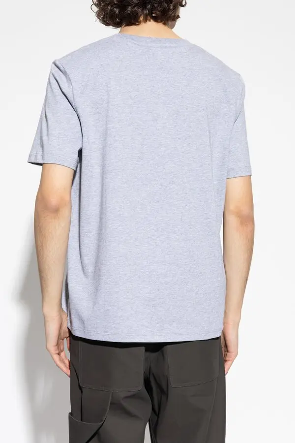 Balmain T-shirt With Logo Print - Grey