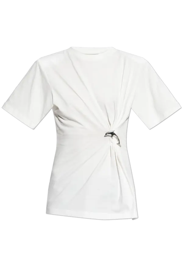 Blumarine T-shirt With Applique - White