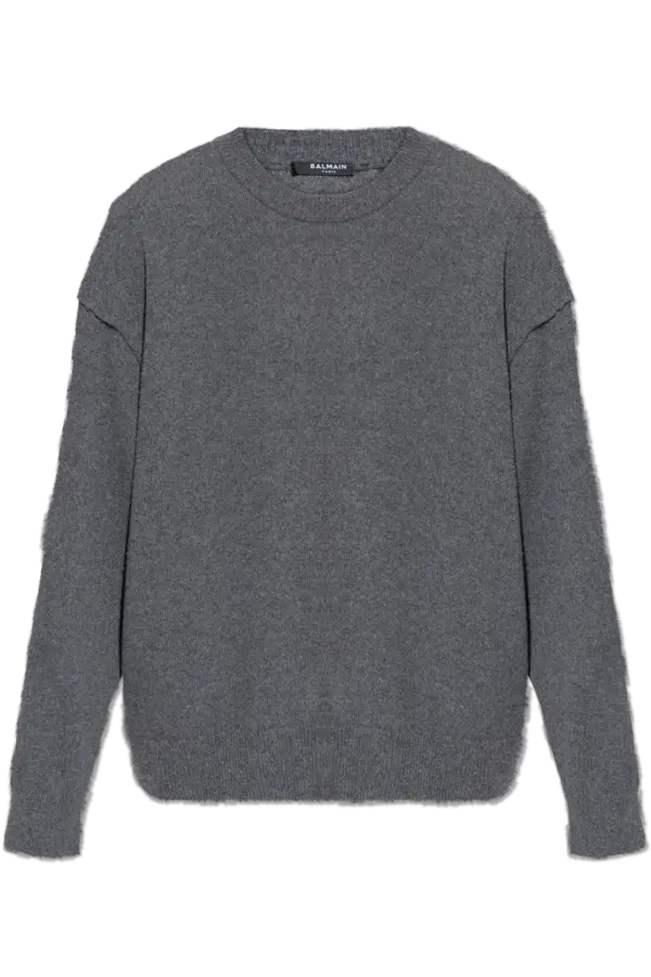 Balmain Crew Neck Sweater - Grey