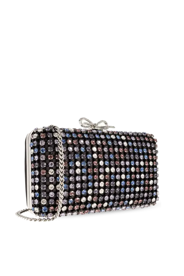 SELF-PORTRAIT Clutch With Shimmering Crystals