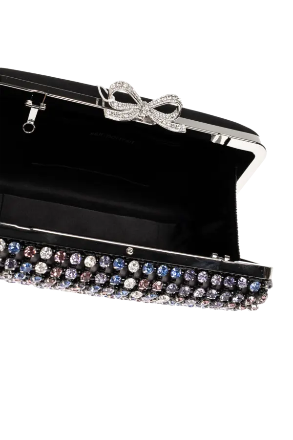 SELF-PORTRAIT Clutch With Shimmering Crystals