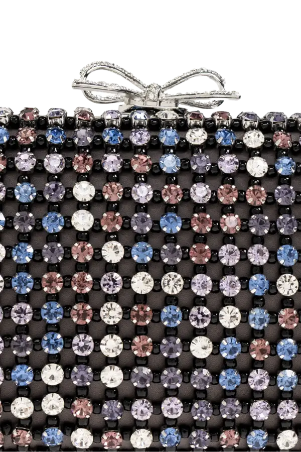 SELF-PORTRAIT Clutch With Shimmering Crystals