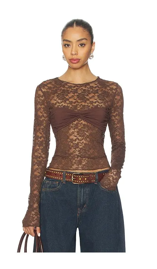 Lioness Lace Long Sleeve Top