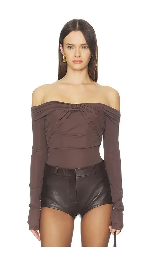 Superdown Jillian Bodysuit - Brown