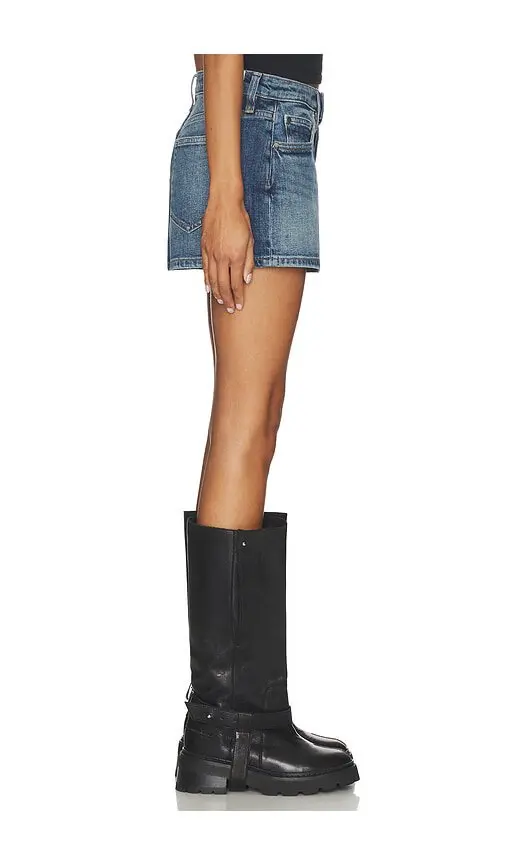 EB DENIM Cherry Mini Skirt - Blue
