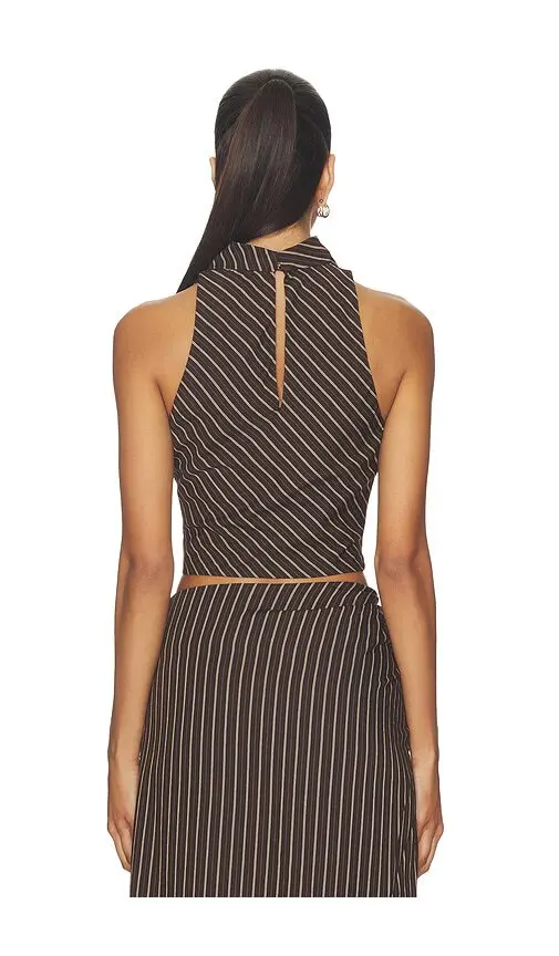 A.L.C. Lillian Mockneck Top - Brown