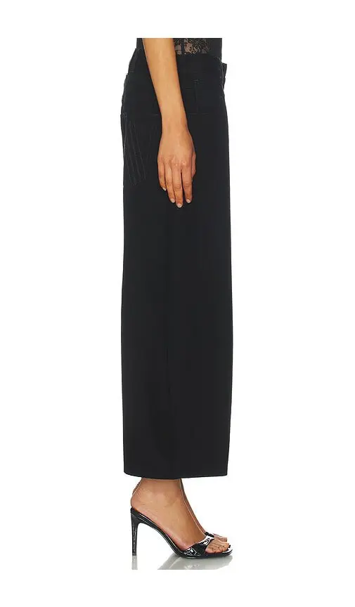 Attico Curved Short Leg Denim