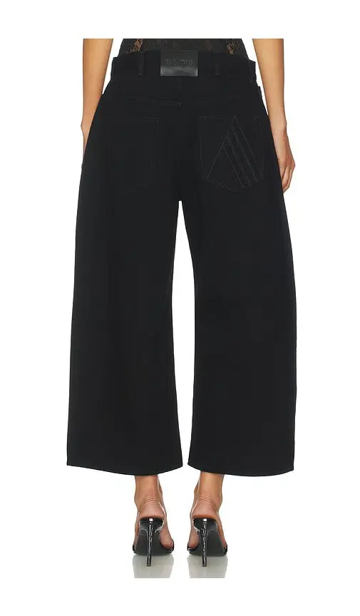 Attico Curved Short Leg Denim