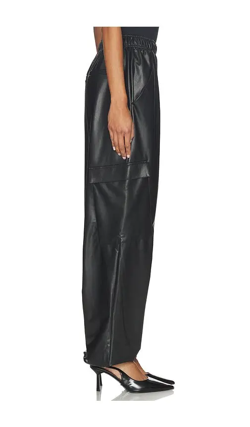 Lapointe Textured Faux Leather Jogger