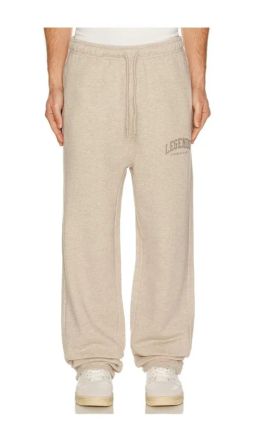 LEGENDS Fairfax Varsity Sweatpant In . Also - Brown