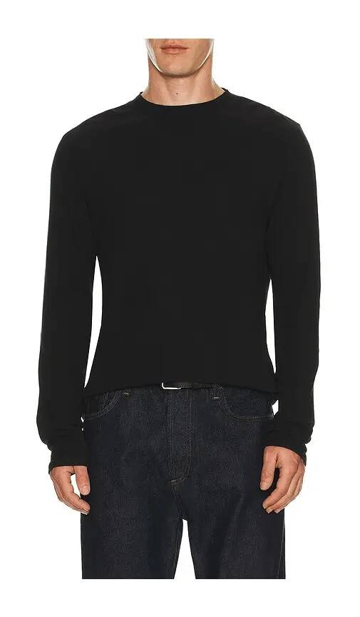 Nn07 Clive Waffle Knit Long Sleeve Tee