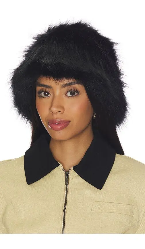 UNREAL FUR Yeoman Fur Hat - Black