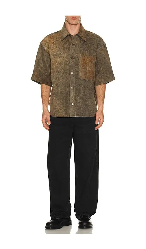 AGOLDE Watson Shirt In . Also - Brown