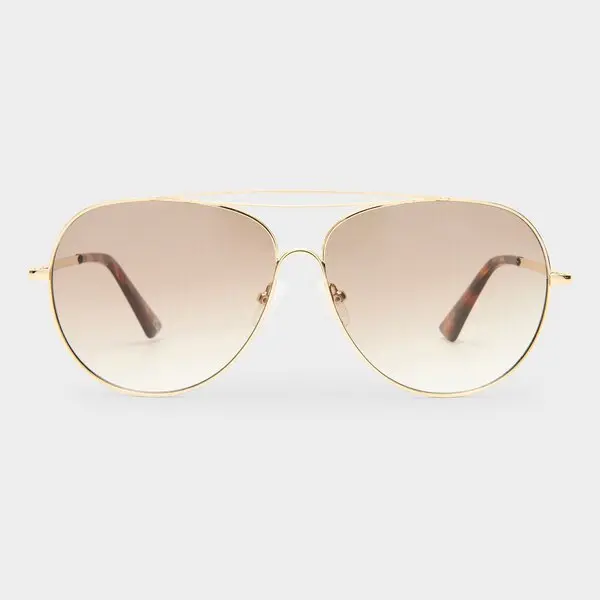 Le Specs Abracadabra Sunglasses - Bright Gold Brown