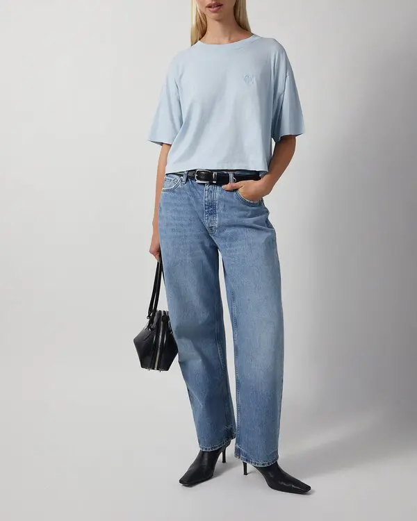 ANINE BING Johnny Cropped Tee