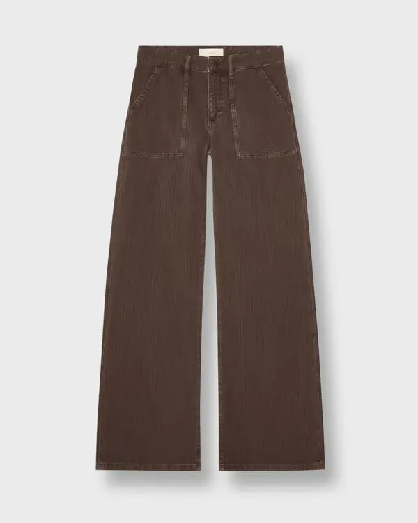 JEANERICA Guell Chevron Trousers - Brown