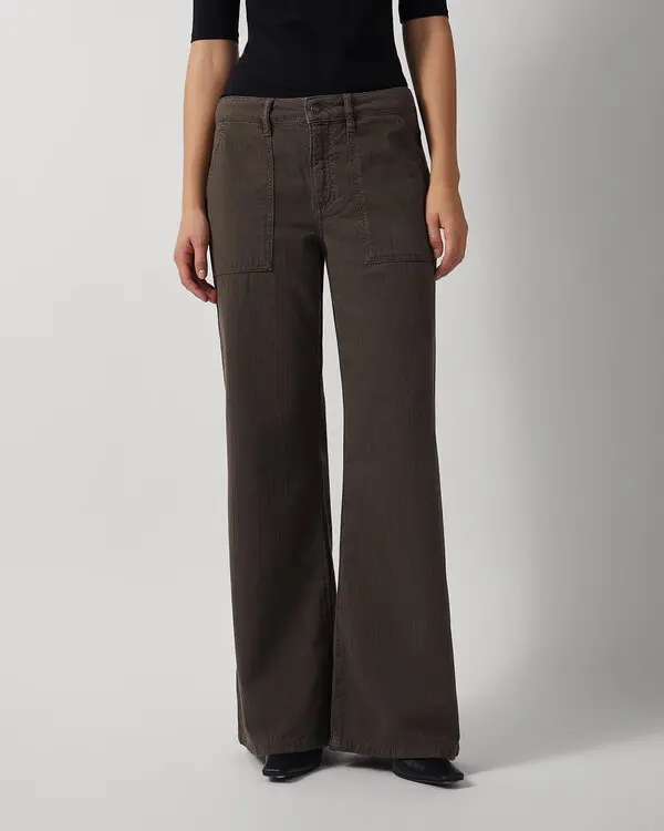 JEANERICA Guell Chevron Trousers - Brown