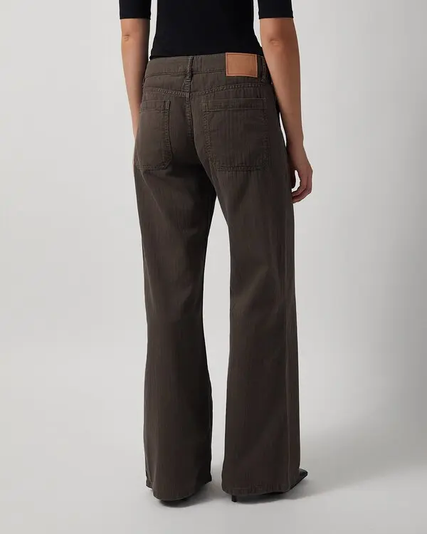 JEANERICA Guell Chevron Trousers - Brown