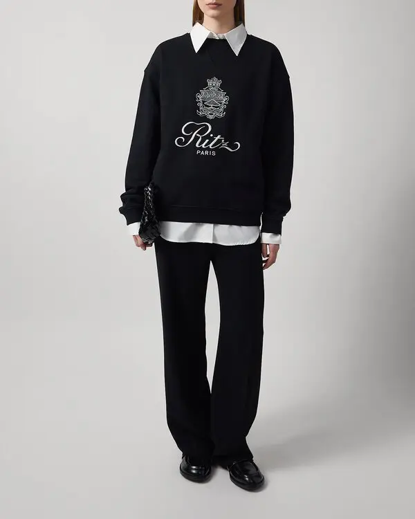RITZ PARIS X FRAME Embroidered Crewneck Sweatshirt