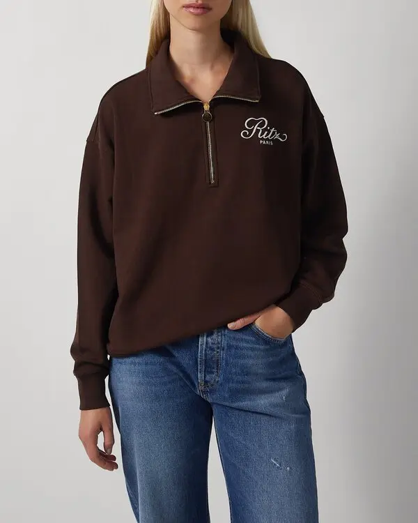 RITZ PARIS X FRAME Sweater Ritz Half Zip Polo