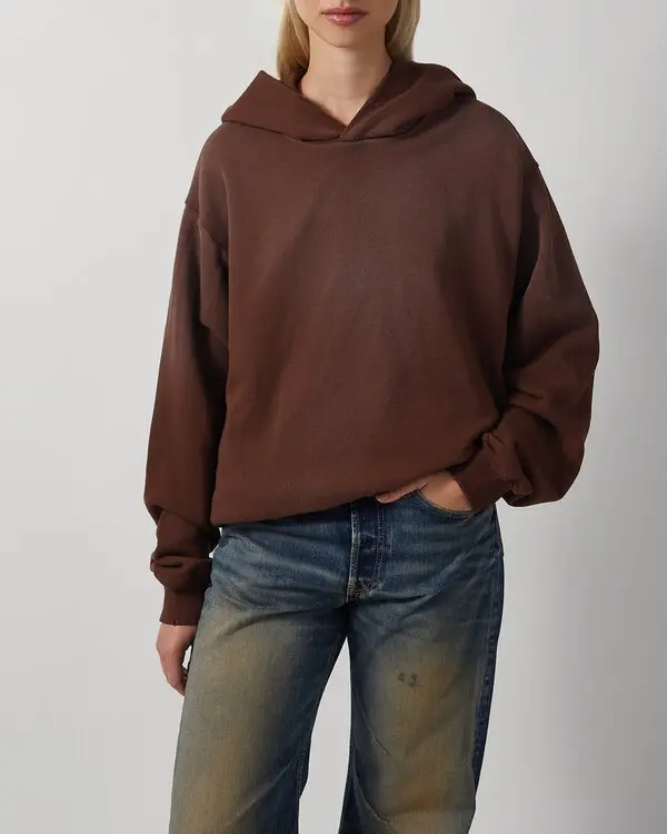 Acne Studios Logo Hoodie - Chocolate