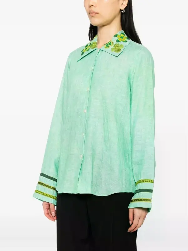 JUPE Floral Embroidered Shirt