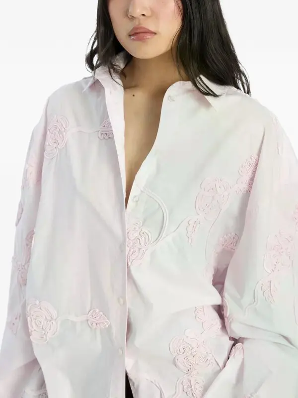 ROTATE BY BIRGER CHRISTENSEN Flower Oversized Shirt