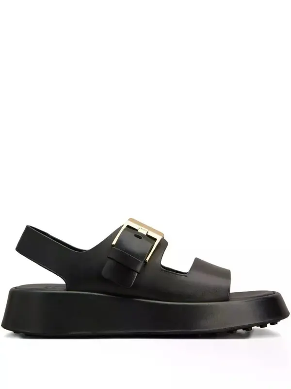 TOD'S Buckle-strap Platform Sandals - Black