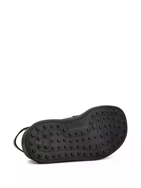 TOD'S Buckle-strap Platform Sandals - Black