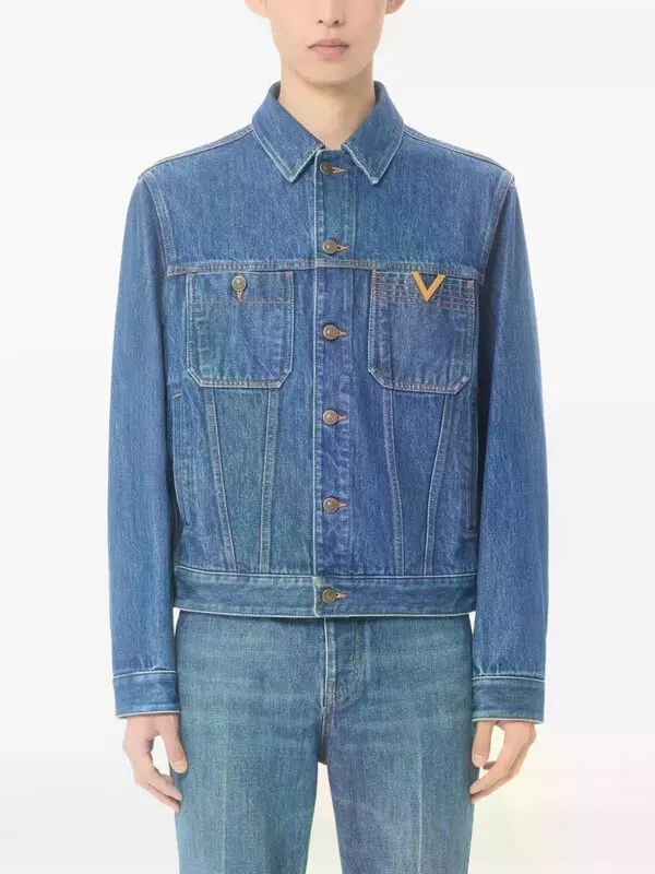 Valentino Garavani Pocket-chest Denim Jacket