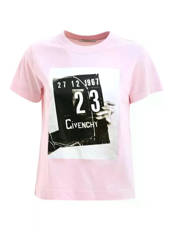 Givenchy Graphic Print T-shirt - Pink