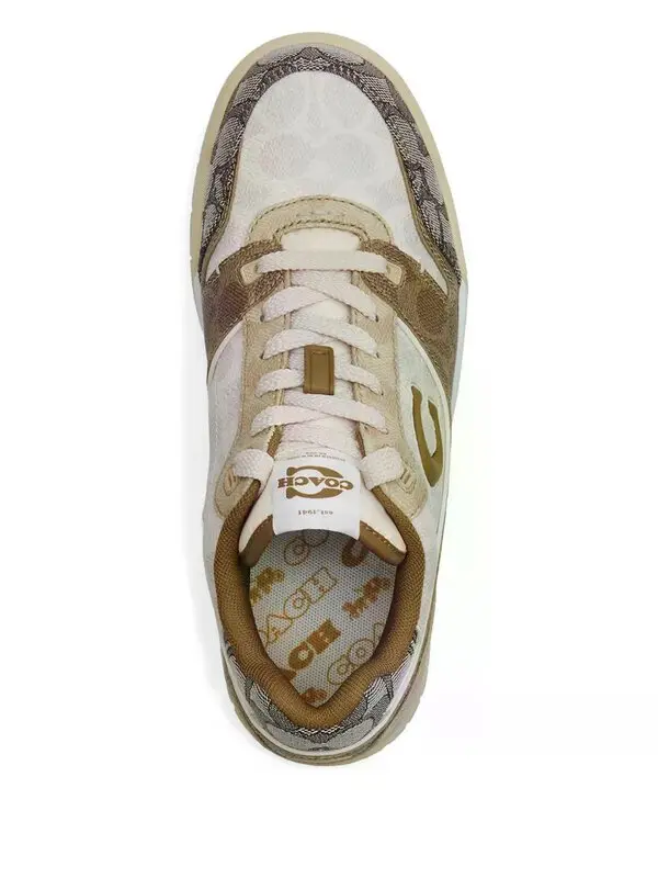 COACH Monogram Logo Sneakers - Neutrals