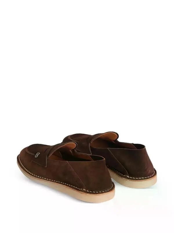 Dolce & Gabbana Logo-plaque Suede Loafers