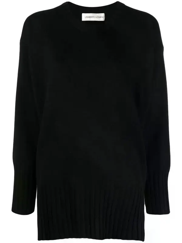 Lamberto Losani Crew-neck Virgin Wool-blend Jumper