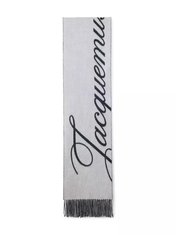 Jacquemus Atelier Fringed Scarf - Grey