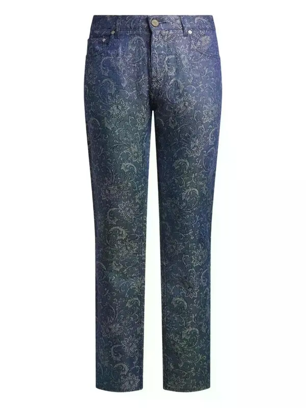Etro Jacquard Paisley-motif Jeans