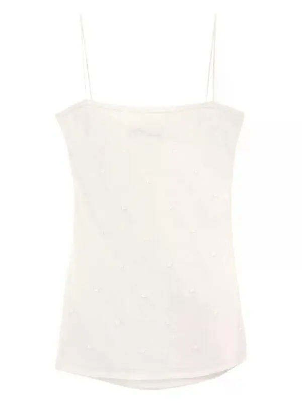 Jacquemus La Plumetis Tank Top - Neutrals