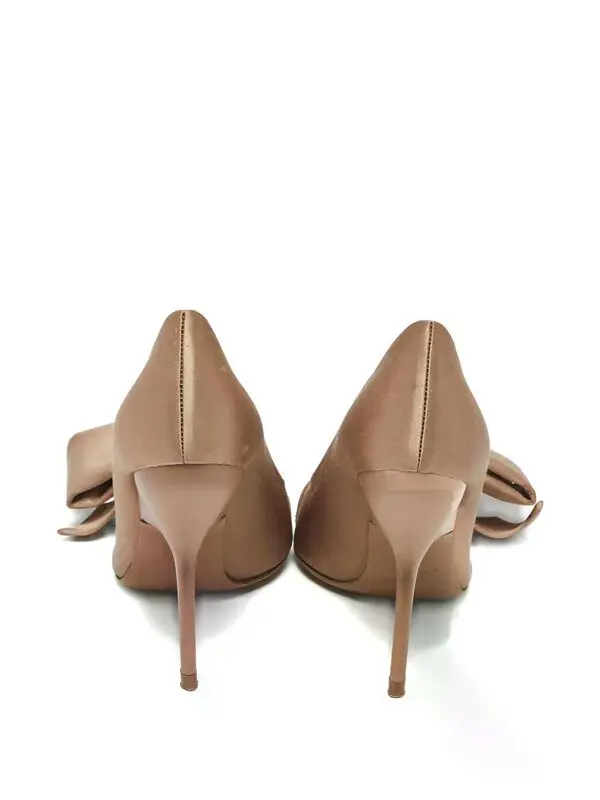 FERRAGAMO Satin Bow-detail Pumps