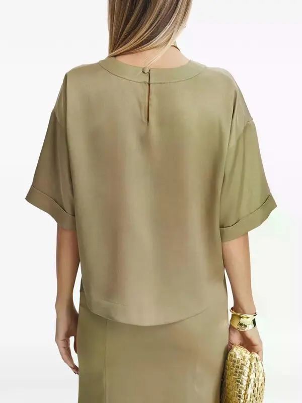 IL VOLO Cropped Short-sleeve T-shirt - Green