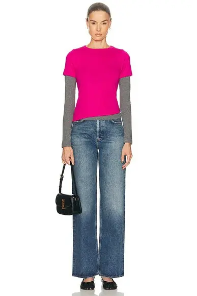 FLORE FLORE Jess Long Sleeve Top - Melee Grey