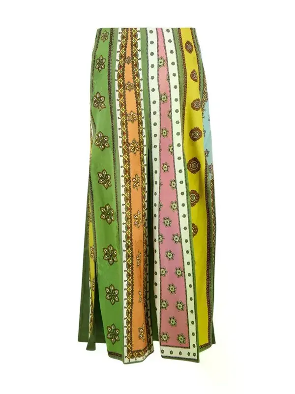 ALEMAIS Side-slit Jacquard Skirt