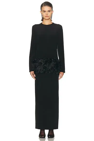 TOTEME Petal Dress - Black