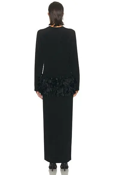 TOTEME Petal Dress - Black