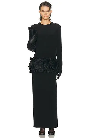 TOTEME Petal Dress - Black