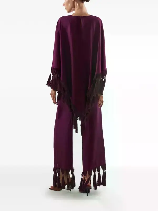 TALLER MARMO Gloria Tassel Blouse - Purple