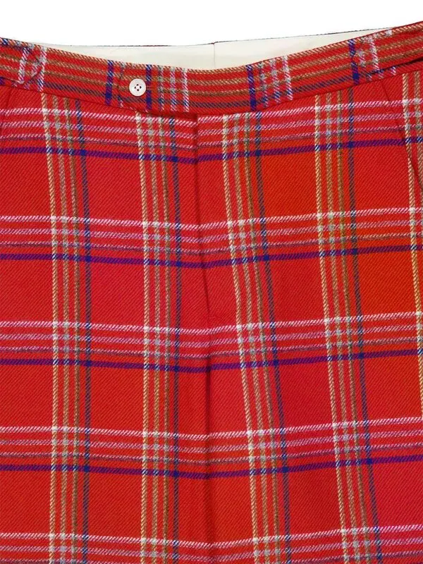 BODE Plaid-pattern Gable Trousers