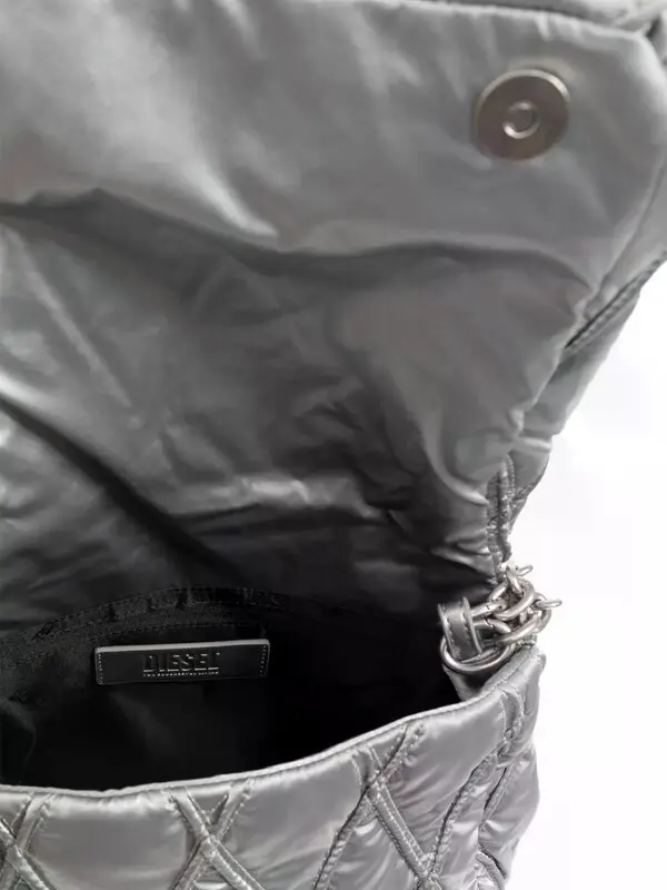 DIESEL® Charm-d Shoulder Bag - Silver