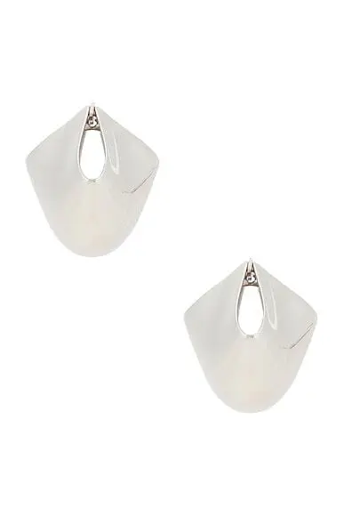 Khaite Lotus Medium Hoop Earrings