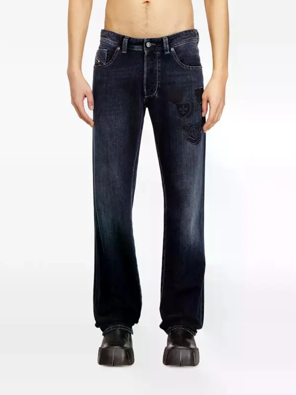 DIESEL® Larkee Shaded Embroidered Jeans