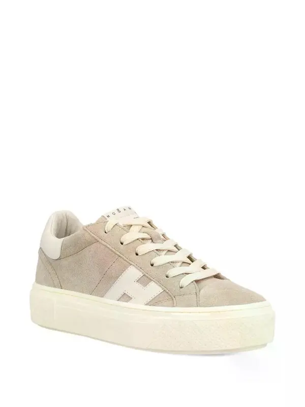 Hogan Crosswind Suede Sneakers - Neutrals